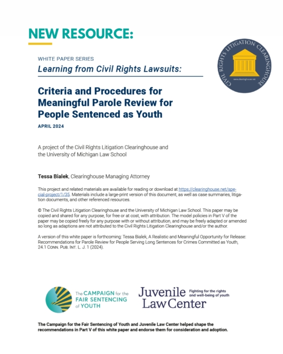 Resources for Parole Boards - Campaign for the Fair Sentencing of Youth ...